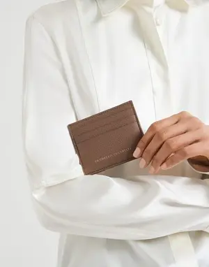 Brunello Cucinelli Grained Calfskin Card Case