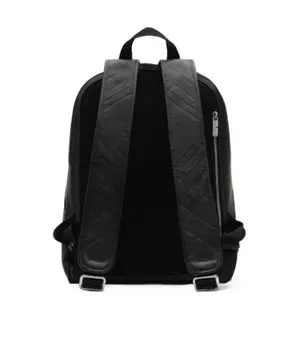 Burberry Embossed Check Canvas Backpack