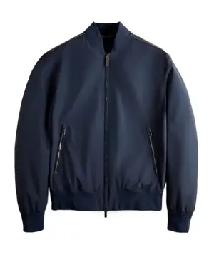 TOD'S Long-sleeved Bomber Jacket - Blue
