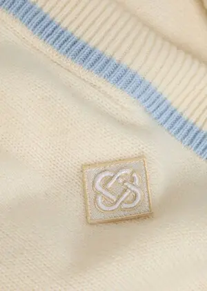 Casablanca Striped Wool And Cashmere-blend Sweatpants
