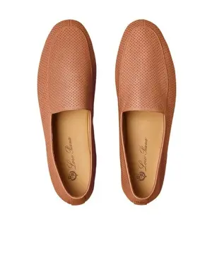 Loro Piana Anton Walk Loafers In Perforated Lambskin