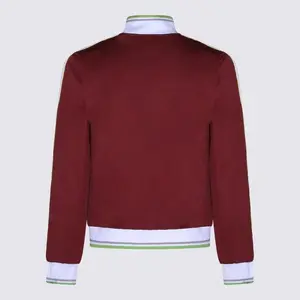 Casablanca Logo Embroidered Zip-up Sweatshirt