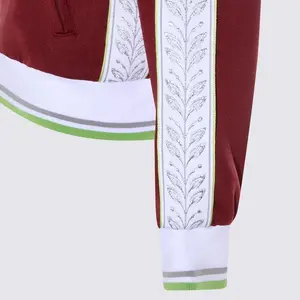 Casablanca Logo Embroidered Zip-up Sweatshirt