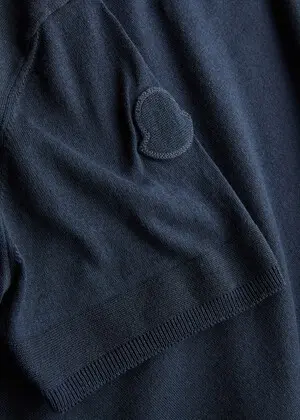 Moncler Knitted Silk-blend T-shirt