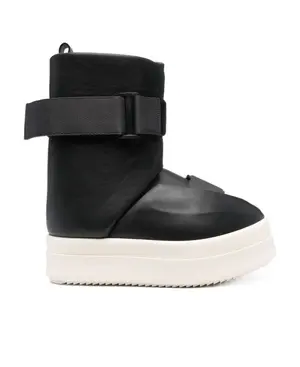 Rick Owens Buckled Leather Ankle Boots