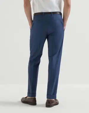 Brunello Cucinelli Super 150s Virgin Wool Houndstooth Pleated Trousers