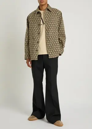 Valentino Garavani Flared-leg Twill Trousers