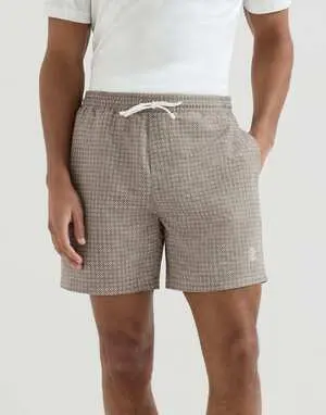 Brunello Cucinelli Floral Print Nylon Swim Shorts