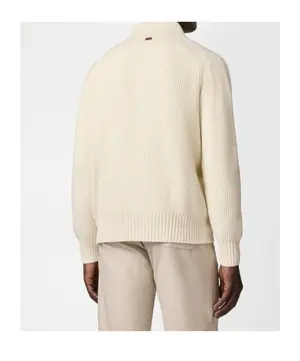 TOD'S Ribbed-knit Wool And Cashmere Blend Cardigan - Nude