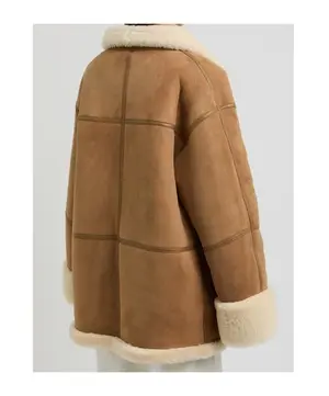 TOTEME Shearling-trimmed Suede Jacket