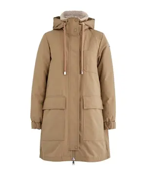 Moncler Urfe Hooded Shell Parka - Brown