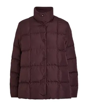 Moncler Cochevinne Padded High Neck Jacket - Red