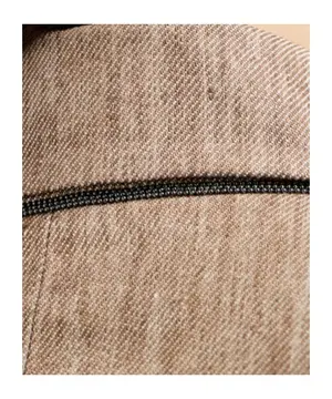 Brunello Cucinelli Linen Denim Double-breasted Blazer With Monili Embellishment