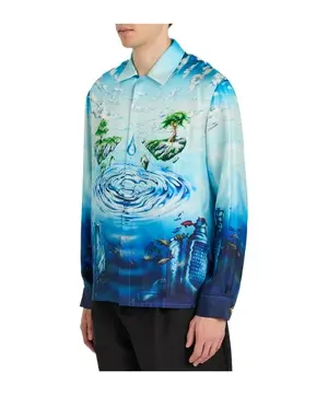 Casablanca Printed Silk Shirt