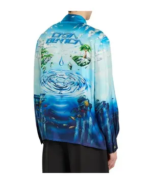 Casablanca Printed Silk Shirt