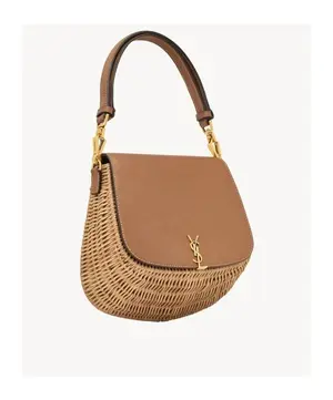 Saint Laurent Mini Voltaire Top Handle Bag - Brown