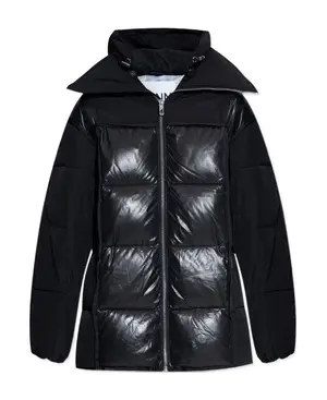 GANNI Zip-up Padded Jacket With Drawstring Hood
