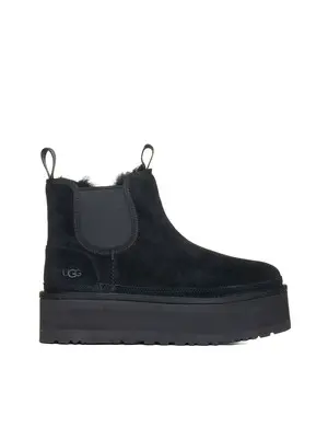 UGG Neumel Platform Chelsea Boots - Black