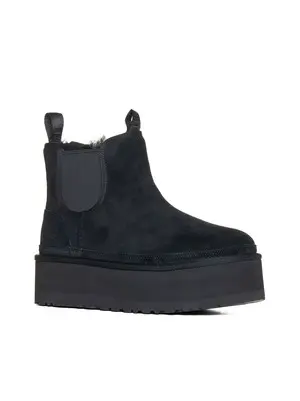 UGG Neumel Platform Chelsea Boots - Black