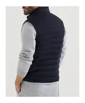 Brunello Cucinelli Lightweight Cashmere Flannel Down Vest