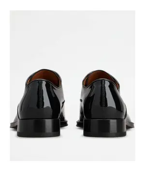 TOD'S Patent Leather Lace-up Oxford Shoes