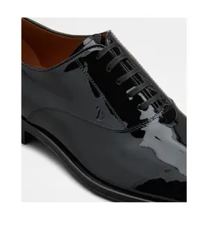 TOD'S Patent Leather Lace-up Oxford Shoes