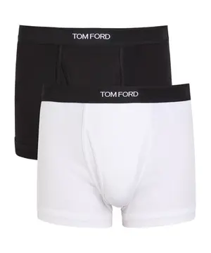 TOM FORD Stretch-cotton Boxer Briefs Set Of Two - White