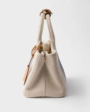 Prada Jardinière Small Tote Bag - Nude