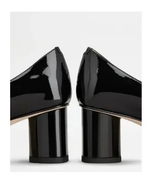TOD'S Patent Calfskin Mary Jane Pumps With T-buckle