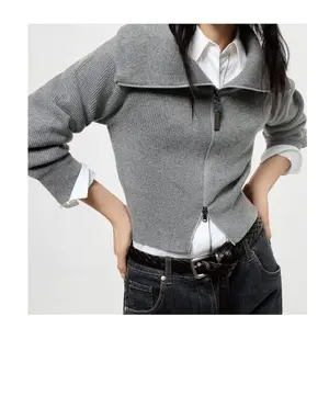 Brunello Cucinelli Cashmere And Alpaca Blend Ribbed Cardigan - Grey