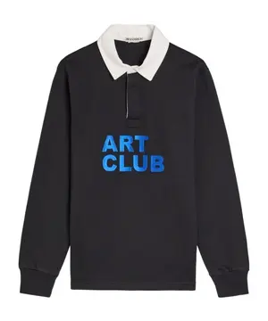 J.W.ANDERSON Art Club Rugby Cotton Polo Shirt - Green