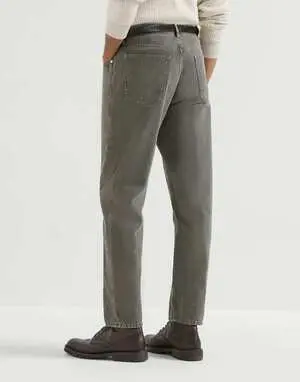 Brunello Cucinelli Garment-dyed Iconic Fit Five-pocket Trousers