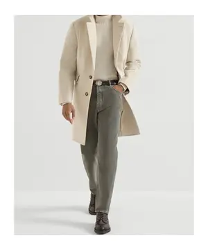 Brunello Cucinelli Garment-dyed Iconic Fit Five-pocket Trousers