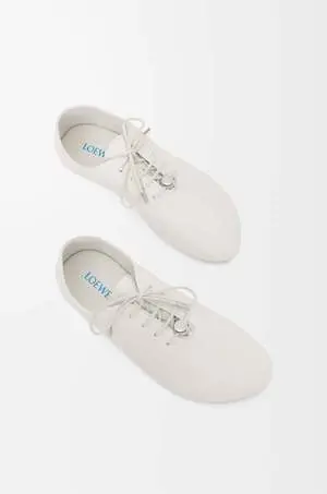 Loewe Pebble Soft Lace-up Shoes - White