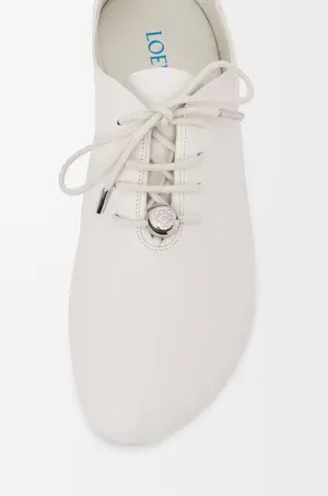 Loewe Pebble Soft Lace-up Shoes - White