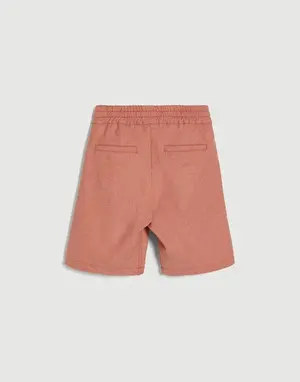 Brunello Cucinelli Mouliné Drawstring Bermuda Shorts