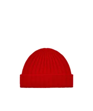 TOTEME Ribbed Cashmere Beanie - Red