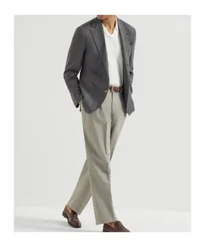 Brunello Cucinelli Deconstructed Blazer With Horn Buttons