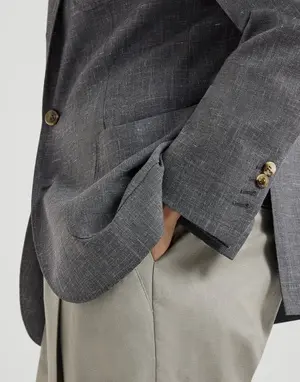 Brunello Cucinelli Deconstructed Blazer With Horn Buttons
