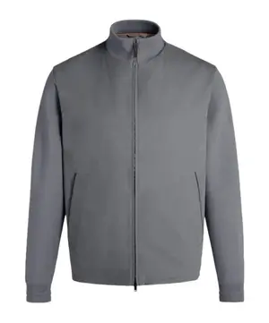 TOD'S Zippered Pilot Casual Jacket - Gray
