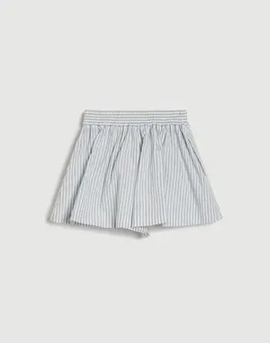 Brunello Cucinelli Striped Flared Skorts