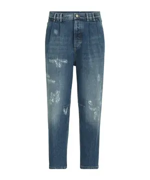 Brunello Cucinelli Box Pleat Jeans For Men