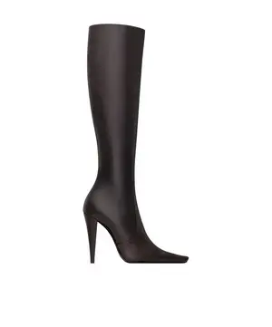 Saint Laurent 77 Boots In Smooth Leather