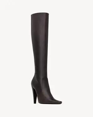 Saint Laurent 77 Boots In Smooth Leather