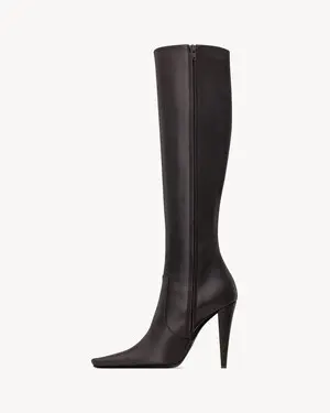 Saint Laurent 77 Boots In Smooth Leather