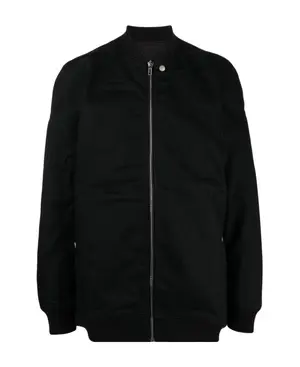 Rick Owens Cotton Bomber Jacket - Black