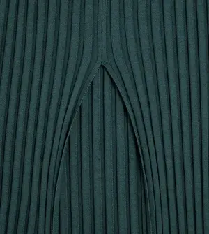 TOD'S Ribbed Knit Midi Skirt - Green