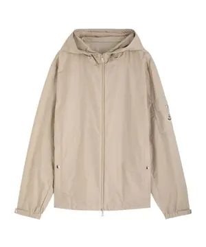 Moncler Etiache Hooded Shell Jacket - Nude