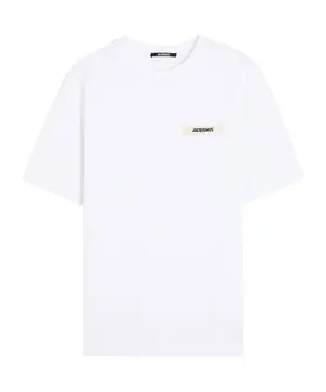 Jacquemus Le T-shirt Gros Grain Cotton T-shirt - White