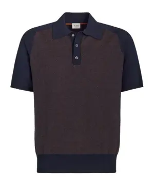 TOD'S Piquet Short-sleeve Polo Shirt - Blue